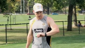 Foley hits the track