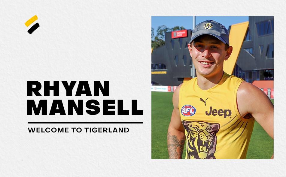Rhyan Mansell becomes a Tiger