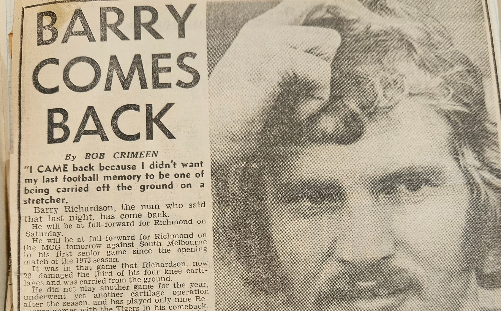 Spirit of ‘74: Barry Richardson’s comeback