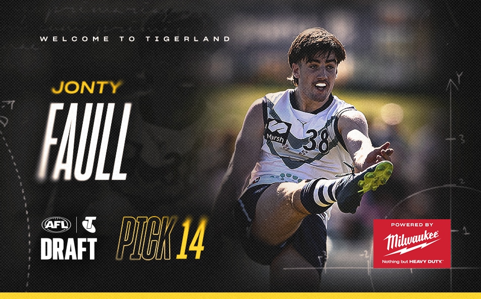 Tigers welcome Jonty Faull