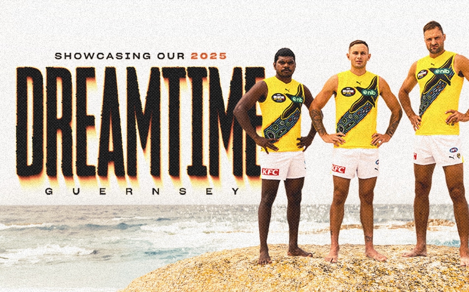 Mansell family designs 2025 Dreamtime guernsey
