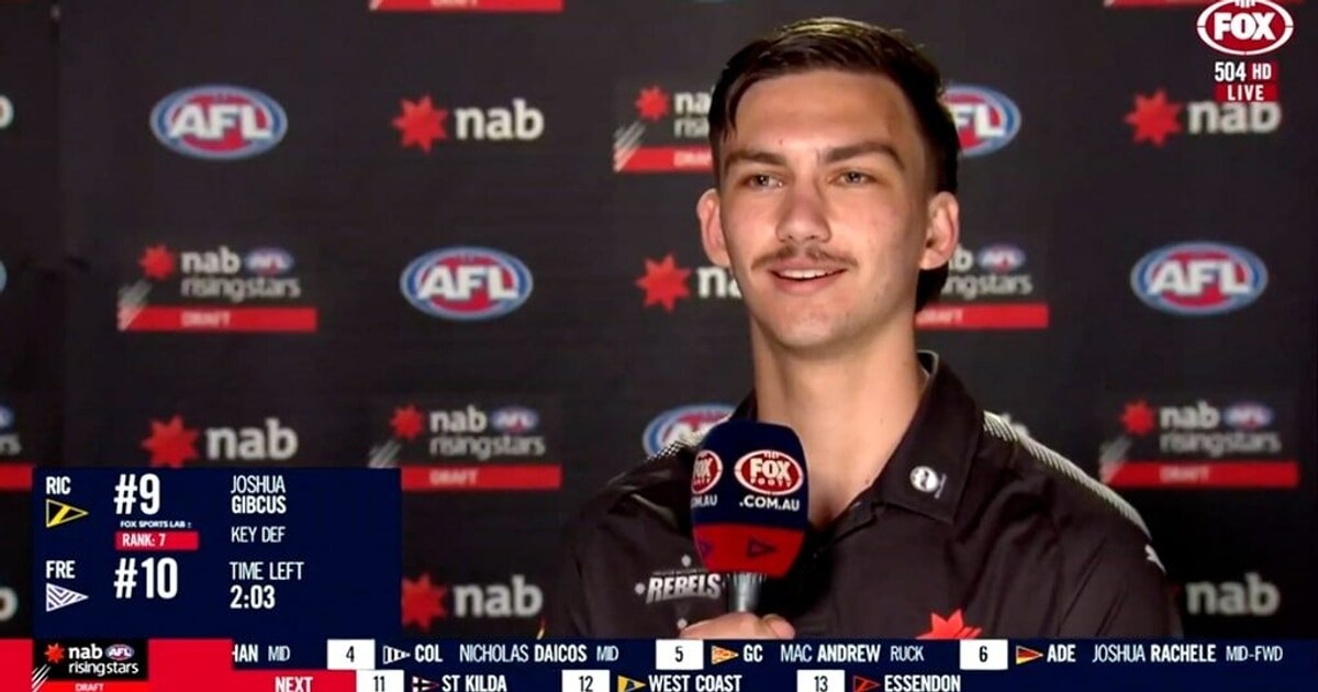 2021 AFL Draft: Pick 9 Josh Gibcus