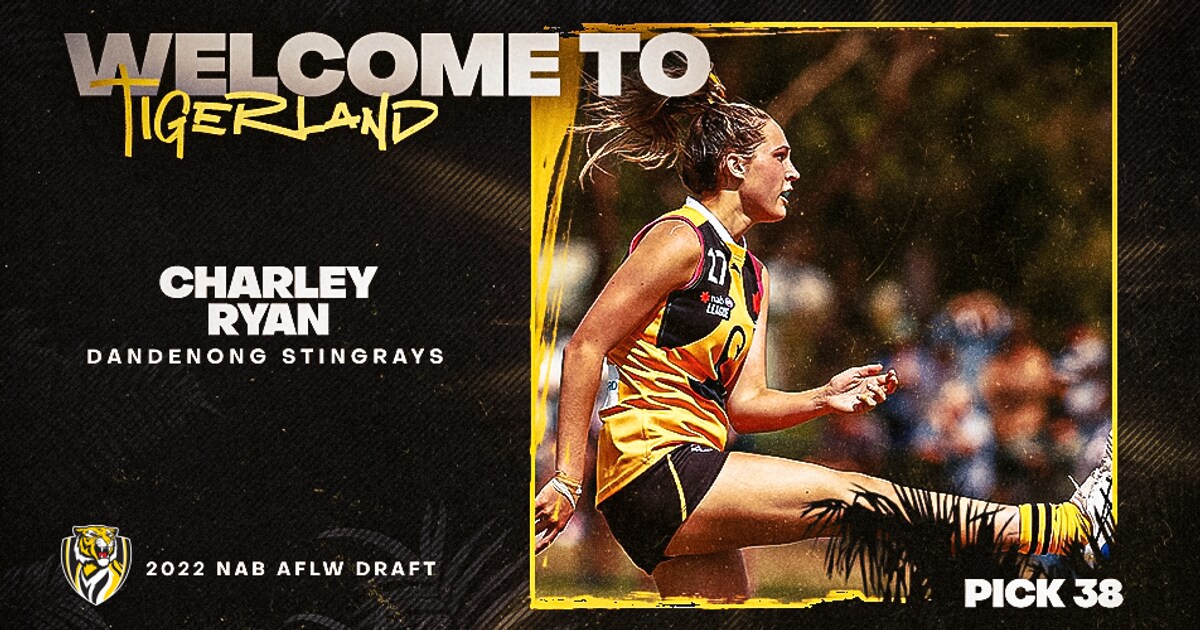 Charley Ryan becomes an AFLW Tiger
