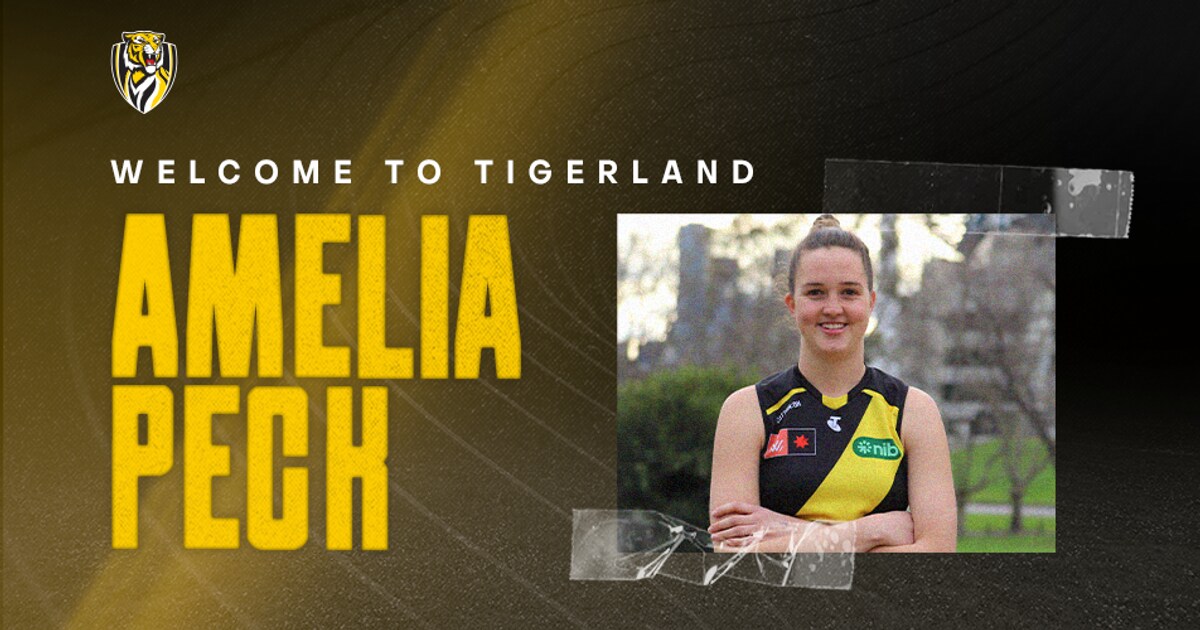 Amelia Peck added to Richmond AFLW list