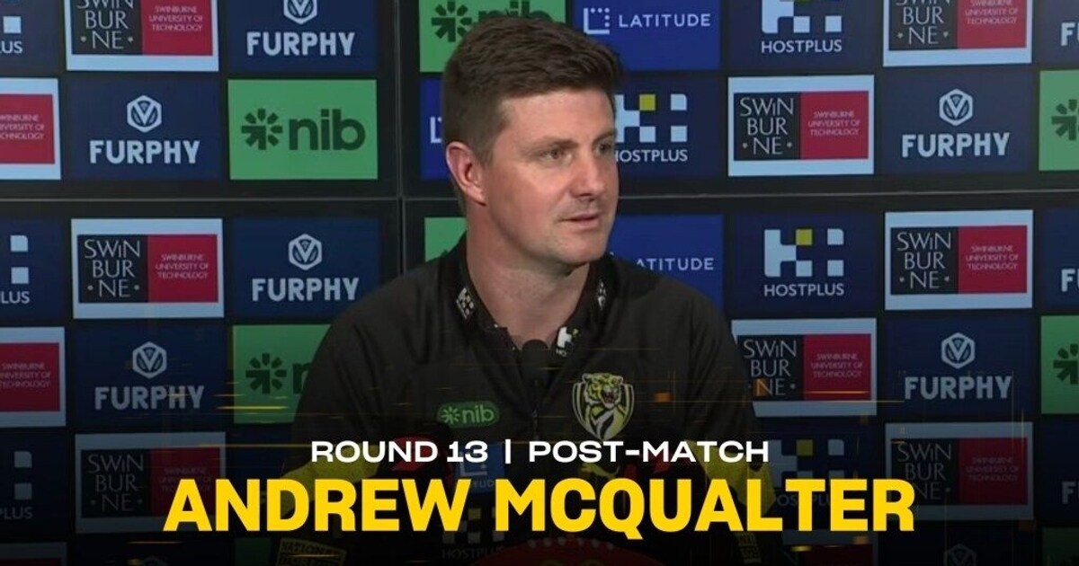 Round 13: McQualter post-match