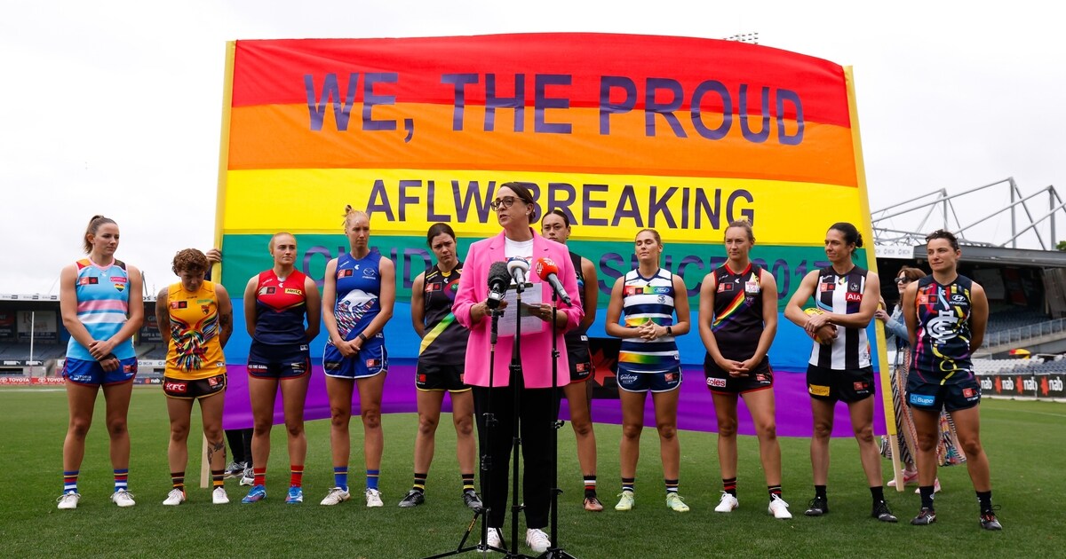 AFLW 2023 Media - Pride Round Launch