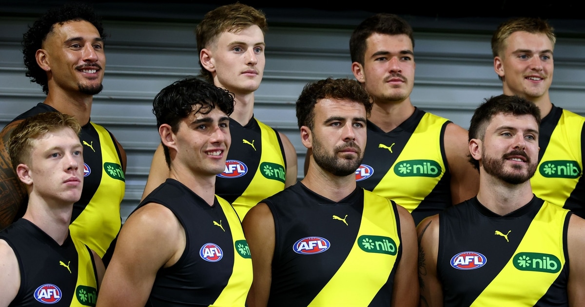 AFL 2025 Media - Richmond Team Photo Day