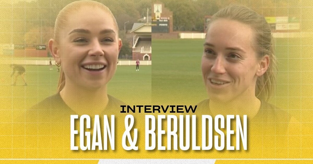 Grace Egan and Montana Beruldsen speak about their pre-season during ...